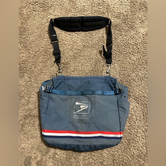 Anti Social Social Club | Bags | Vintage Usps Mailman Triple Blue Bag ...